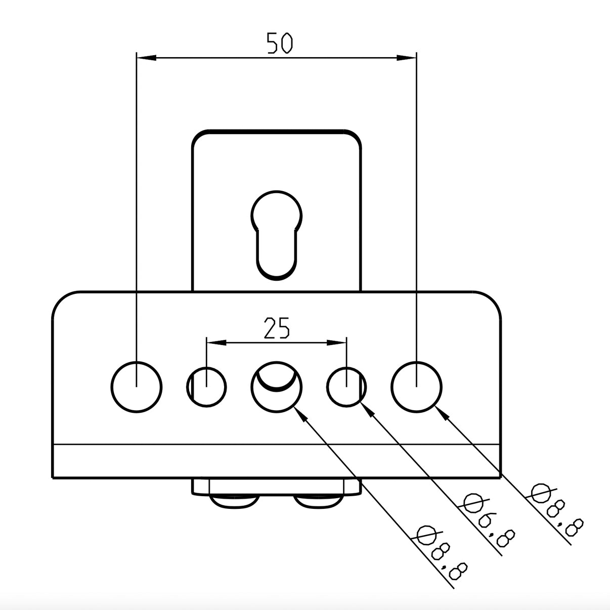VW T4 Winkel für Airlineschiene – Vanstudio